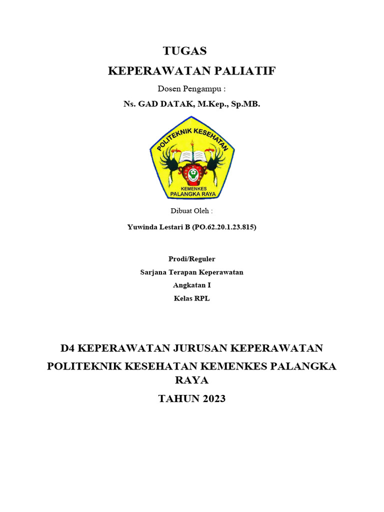 Yuwinda Lestari B - PO6220123815 - Keperawatan Kardiovaskular | PDF ...
