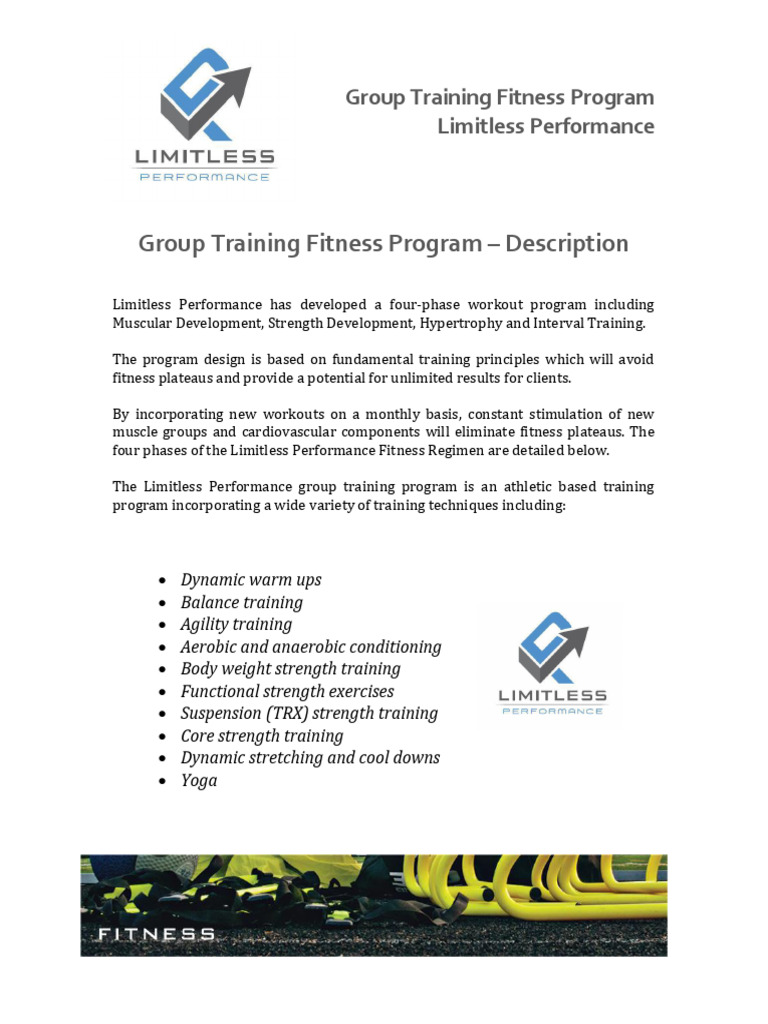 Limitless Group Training Program Guide | PDF | Strength Training ...
