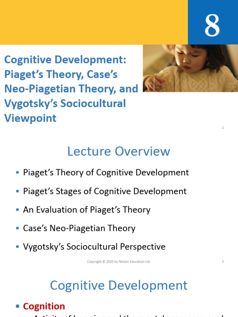 CH 8 - Cognitive Development - Piaget's Theory, Case's Neo-Piagetian Theory, and Vygotsky's ...