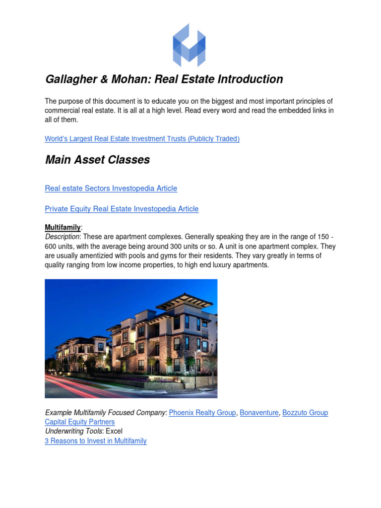 Real Estate Introduction | PDF
