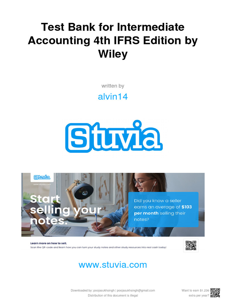 Test Bank For Intermediate Accounting | PDF | Career & Growth | Business