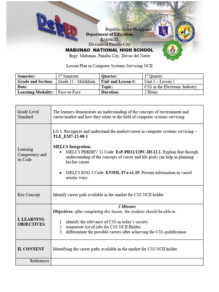 Q1-Unit 1 - Lesson 1 - CSS in The Electronics Industry | PDF