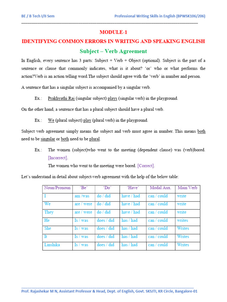 English Notes | PDF | Résumé | Grammatical Number