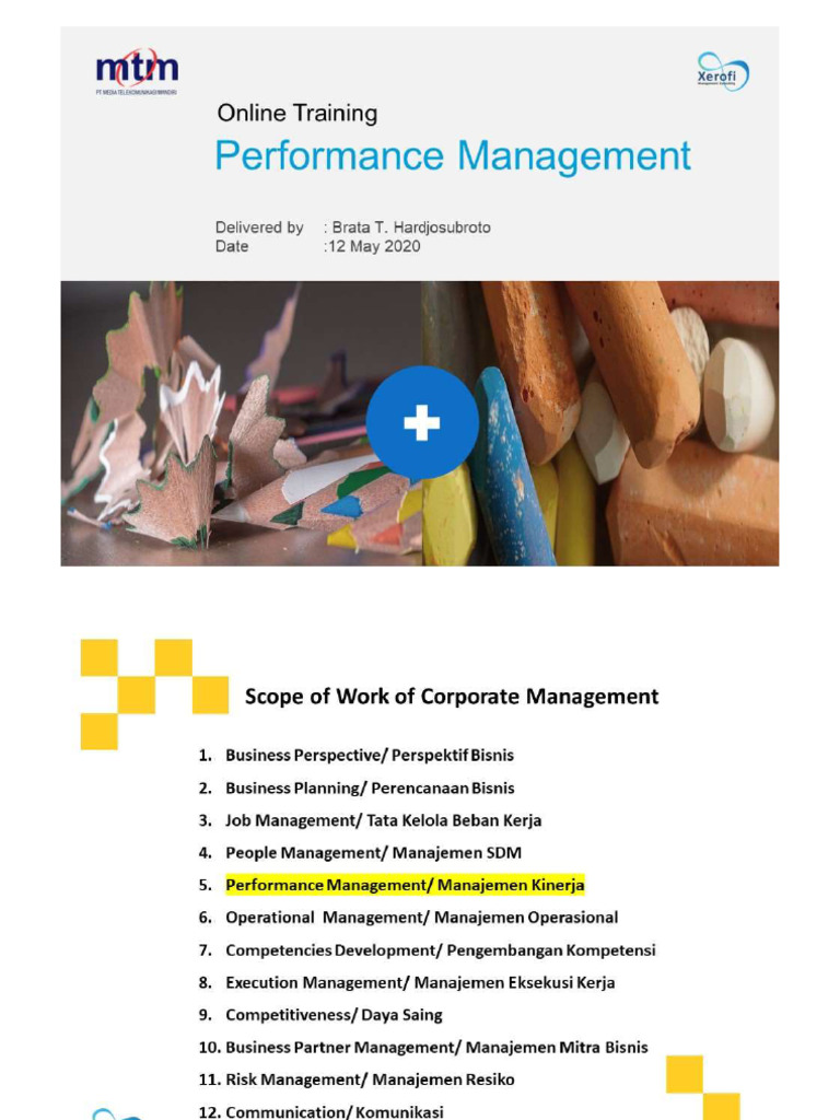 Performance Management. | PDF