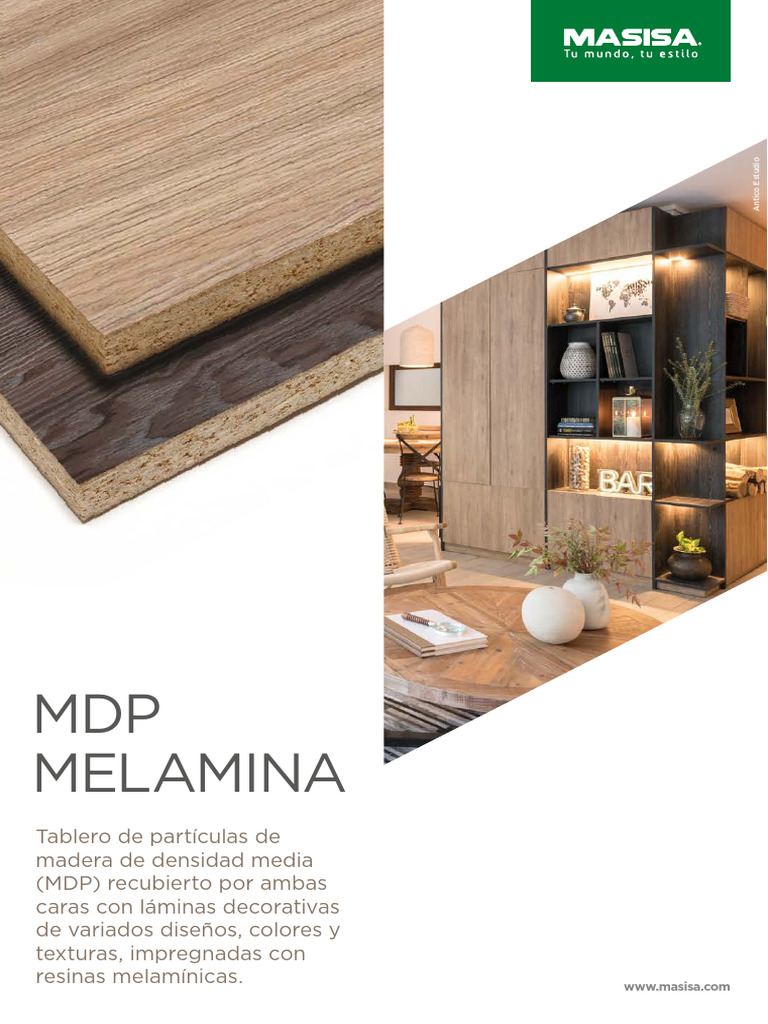 2020 Ficha MDP Melamina-15-09 | PDF | Tornillo | Materiales