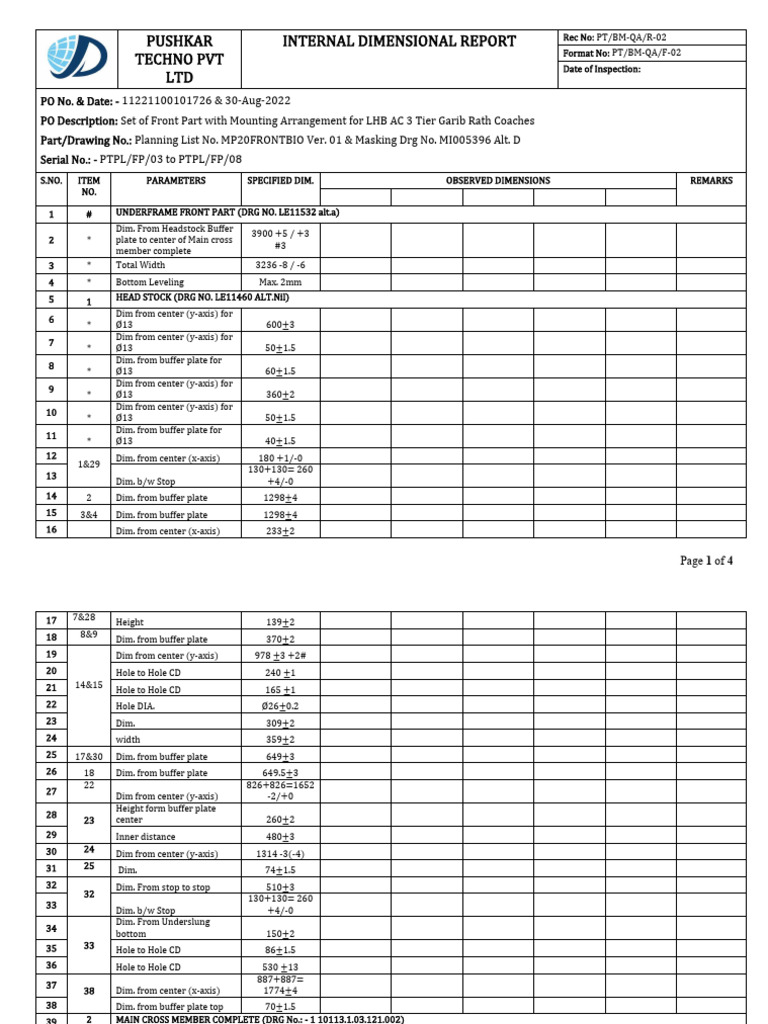 Dim. Report | PDF | Geometry | Space