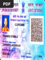 Pancard Back Side | PDF