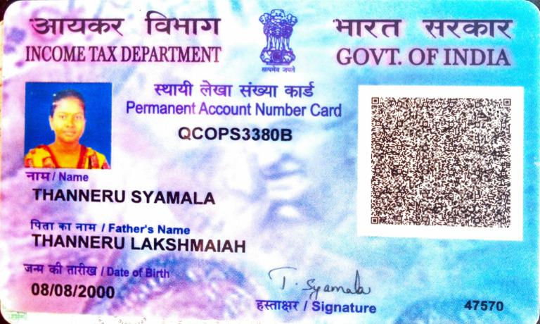 Original PAN Card Details for Thanneru | PDF