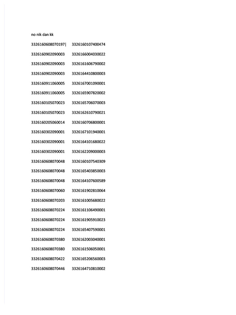 PDF No Nik Dan KK - Compress | PDF