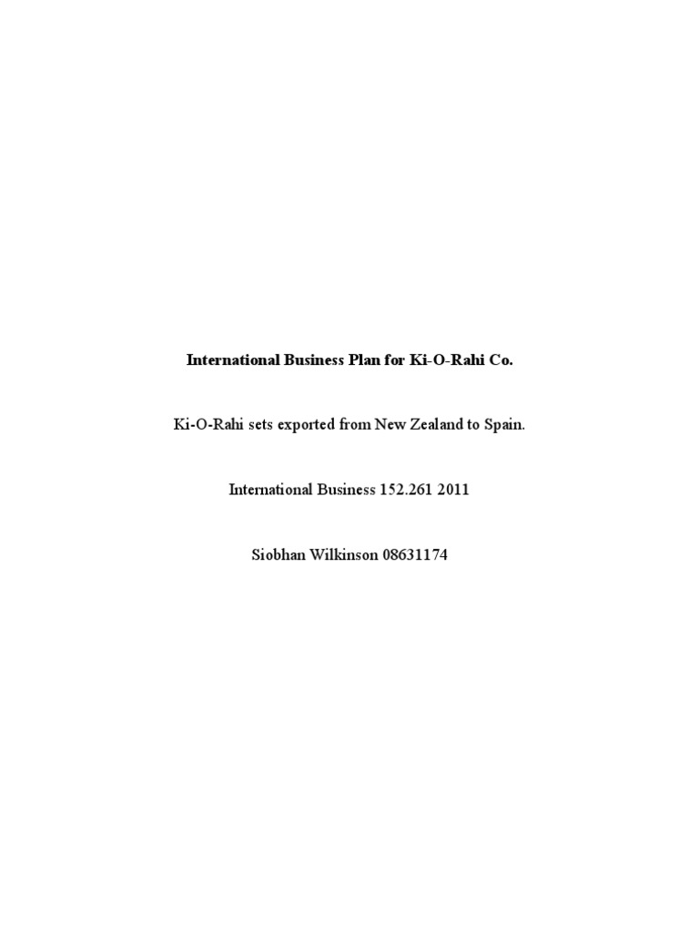 International Business Assignment One 1 | PDF | Strategic Management ...