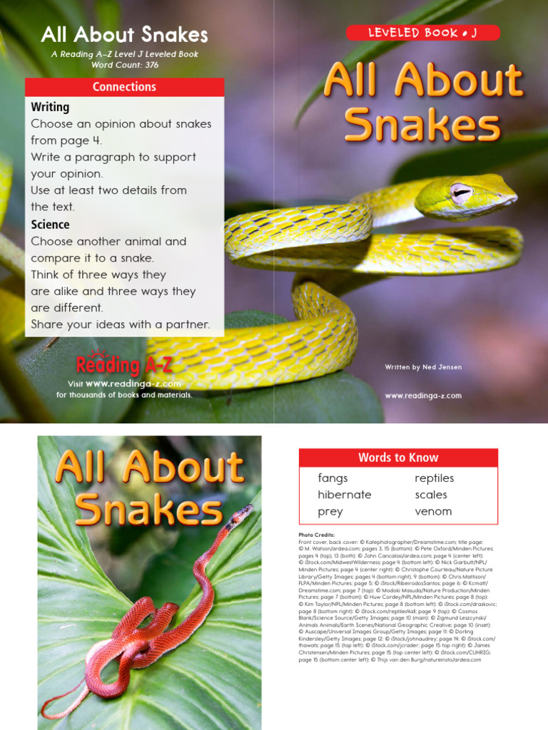 Raz Lj43 Allaboutsnakes CLR | PDF