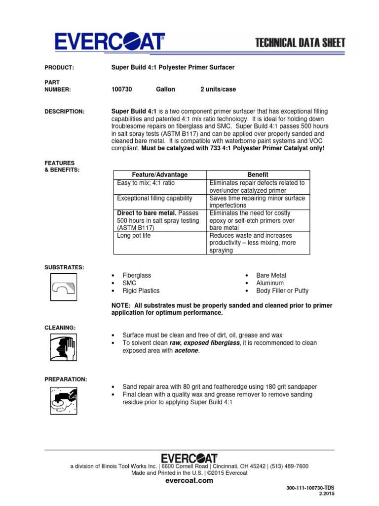 Fib-100730-Tds Super Build 4to1 Primer 2 2015 en | PDF
