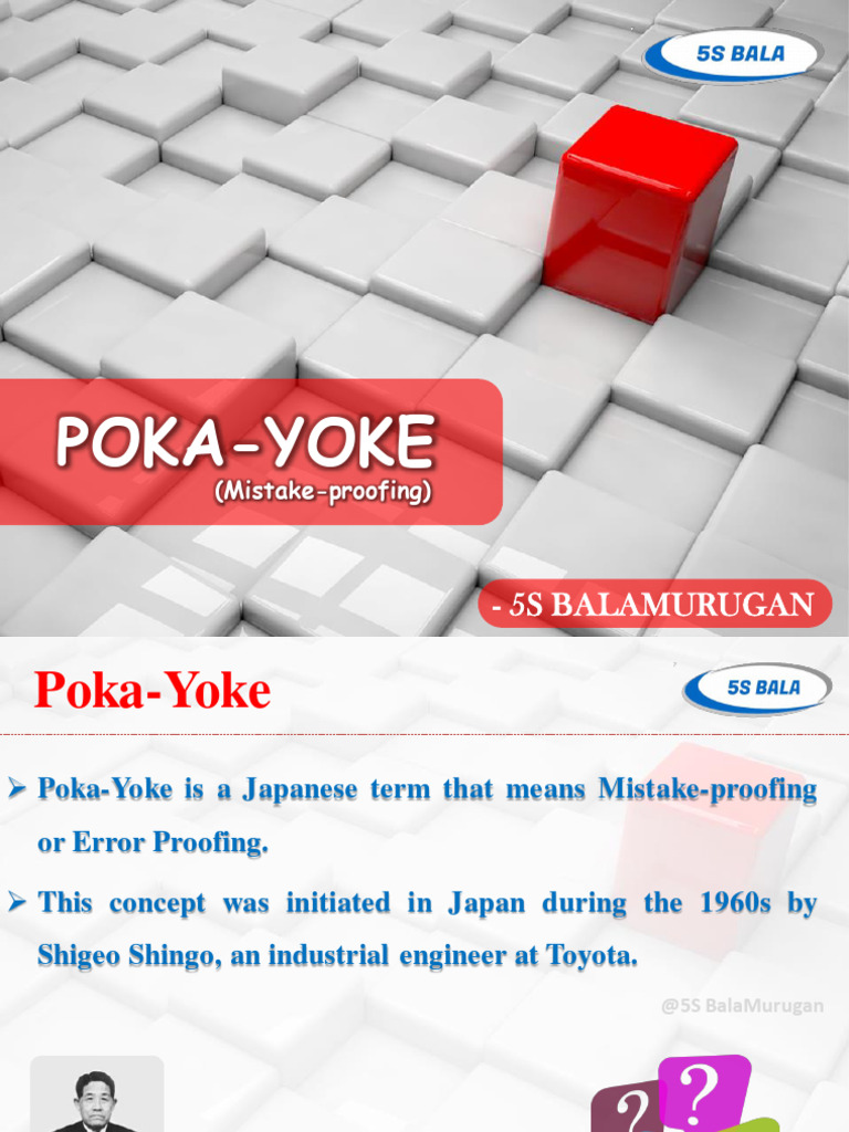 Poka-Yoke: Mistake-Proofing Techniques | PDF | Lean Manufacturing
