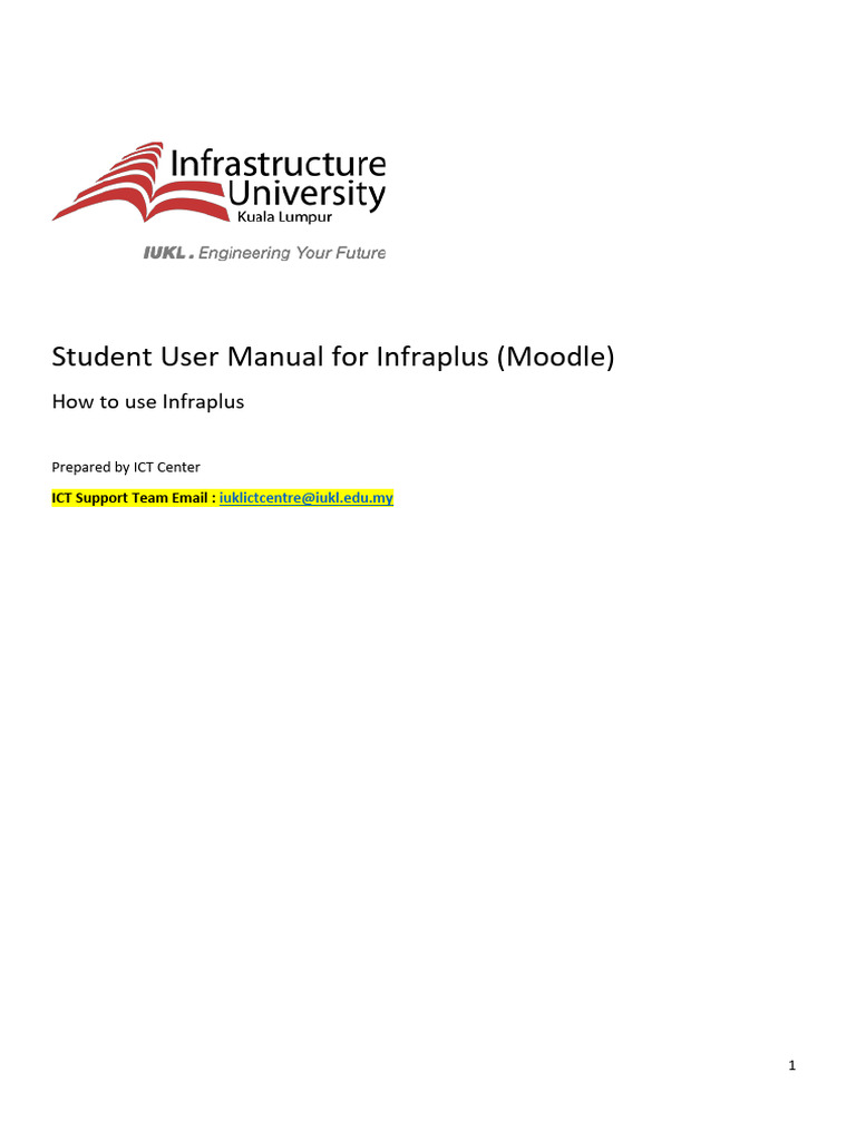 Appendix 4 - Infraplus Student User Manual | PDF | Internet Forum | Login