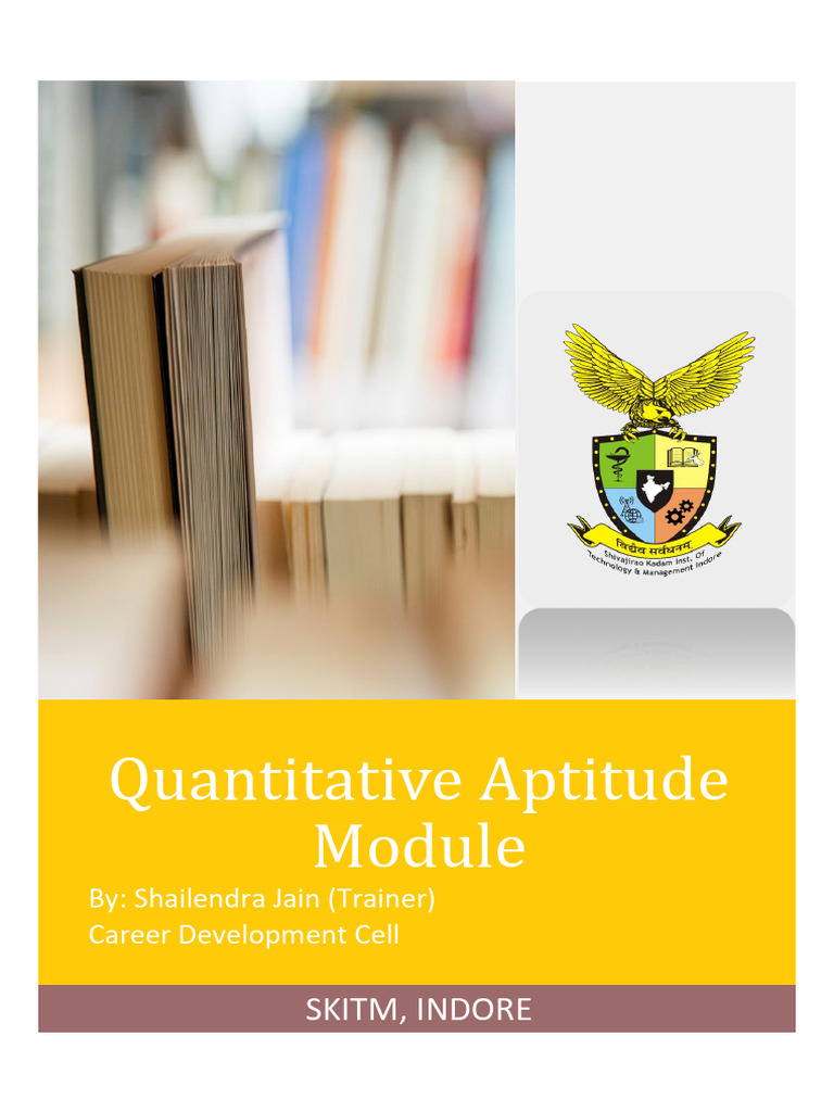 Quantitative Aptitude Module (21.12.2021) | PDF