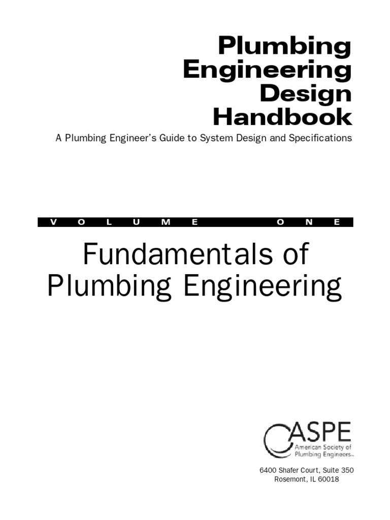 ASPE - Plumbing Engineering Design Handbook - Fundamentals of Plumbing ...