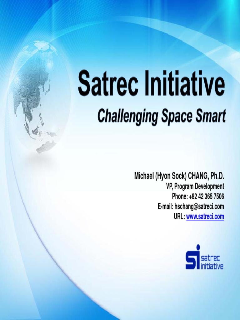 Introduction To Satrec Initiative | PDF | Outer Space | Rocketry