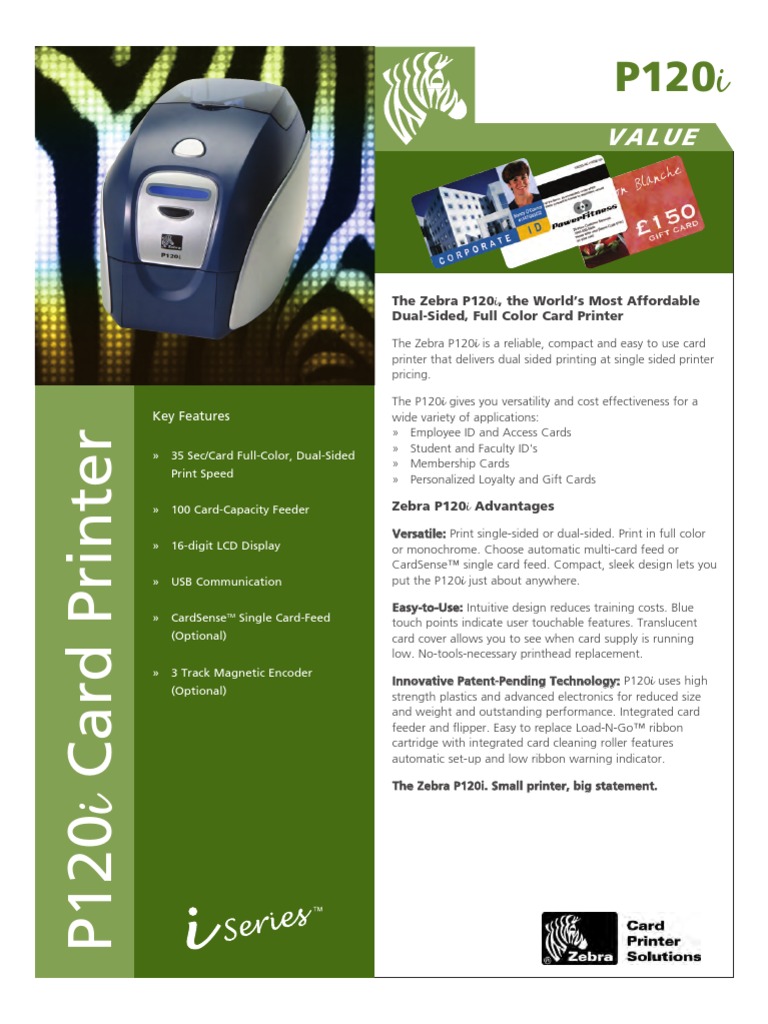 P120i Especificações Técnicas em Ingles | PDF | Printer (Computing ...