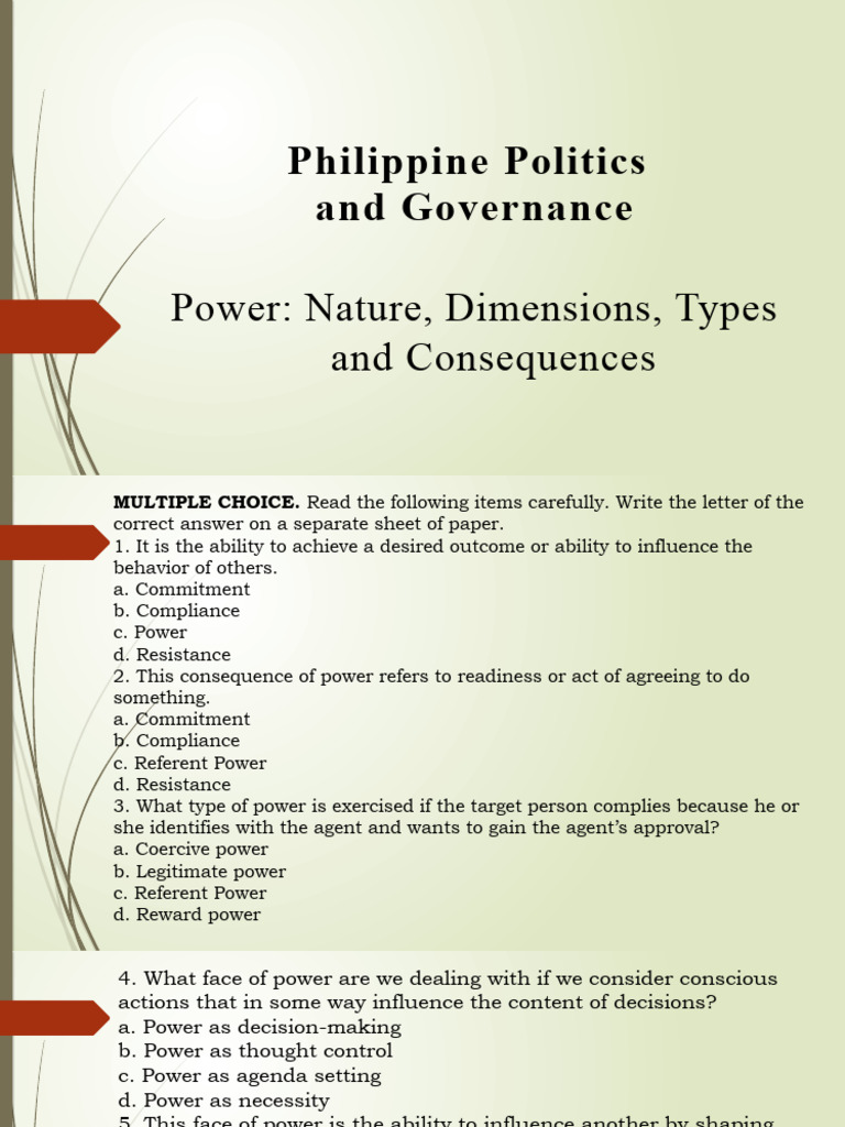 DONE PPG - Mod3 - Power Nature, Dimensions, Types and Consequences ...