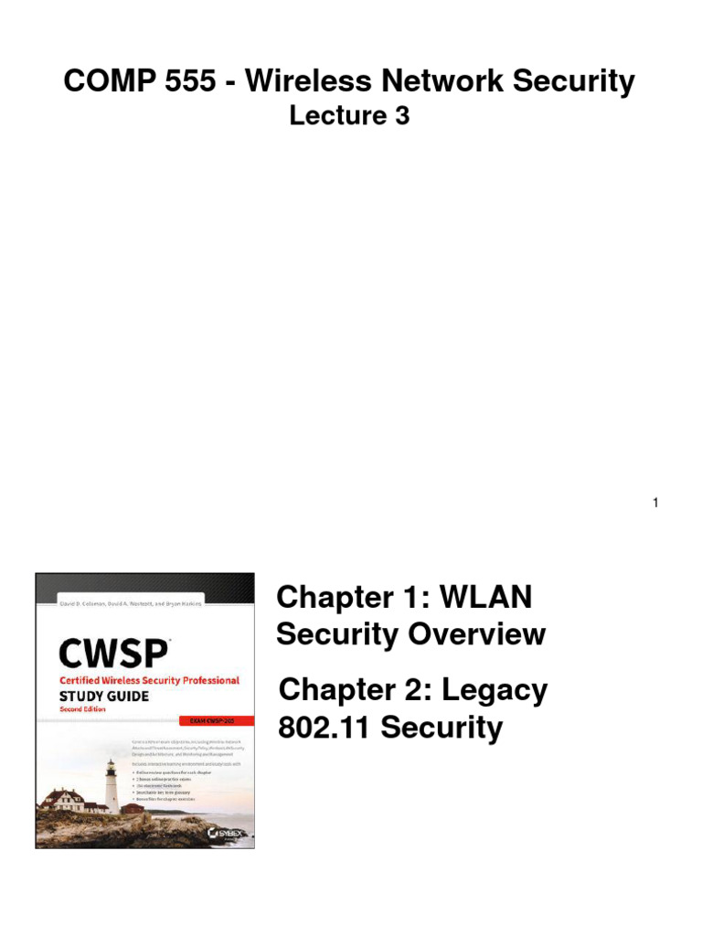 Handouts - COMP 555 - Lecture #3 | PDF | Virtual Private Network | Ieee 802.11