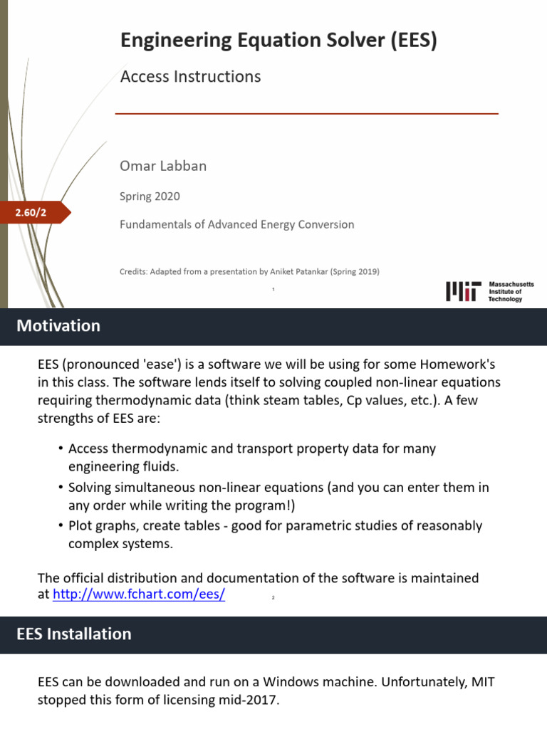 Engineering Equation Solver (EES) | PDF | Citrix Systems | Microsoft Windows