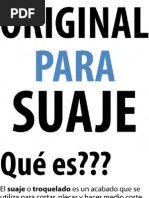 Tipos y usos del suaje en impresión | PDF | Papel | Bienes manufacturados