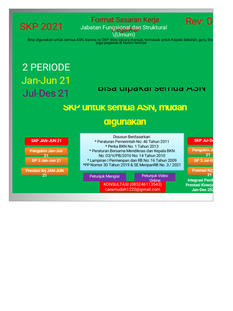 Aplikasi Skp 2021 For All Asn Pdf