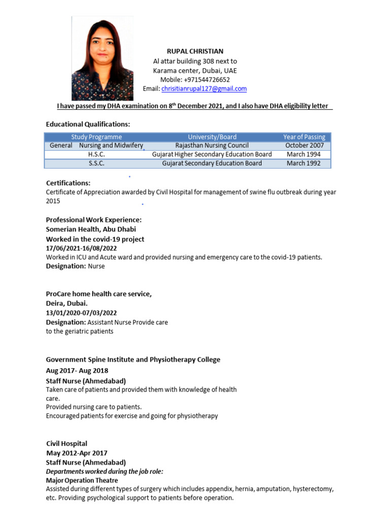 Christian Rupal's Resume | PDF | Nursing | Physical Therapy