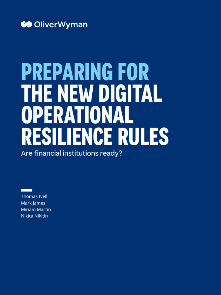 DORA Compliance for Financial Institutions | PDF