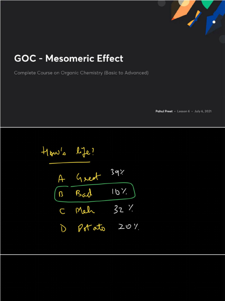 Mesomeric Effect | PDF