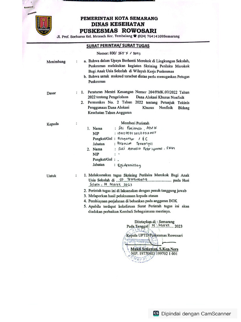 Skrining Merokok Di Lingkungan Sekolah | PDF