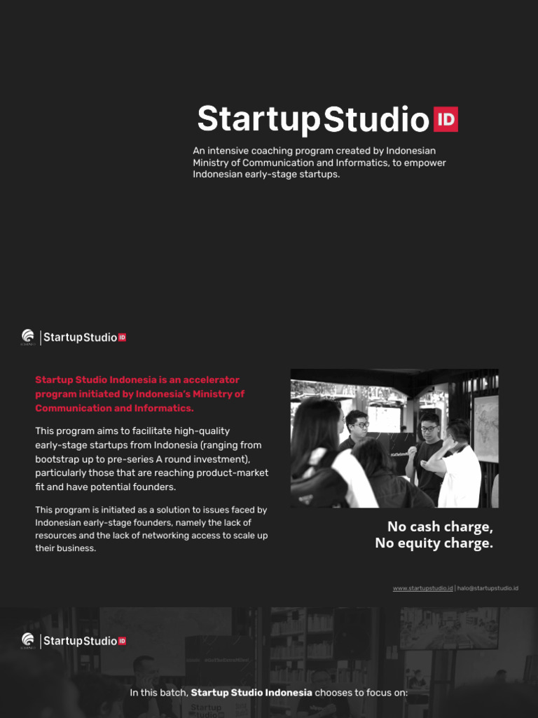 Batch 7 - Startup Introduction To Startup Studio Indonesia - PPTX ...
