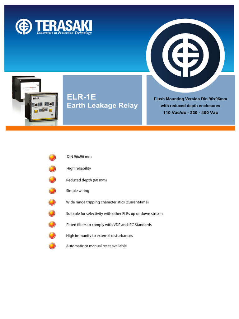 ELR-1E Data Sheet | PDF