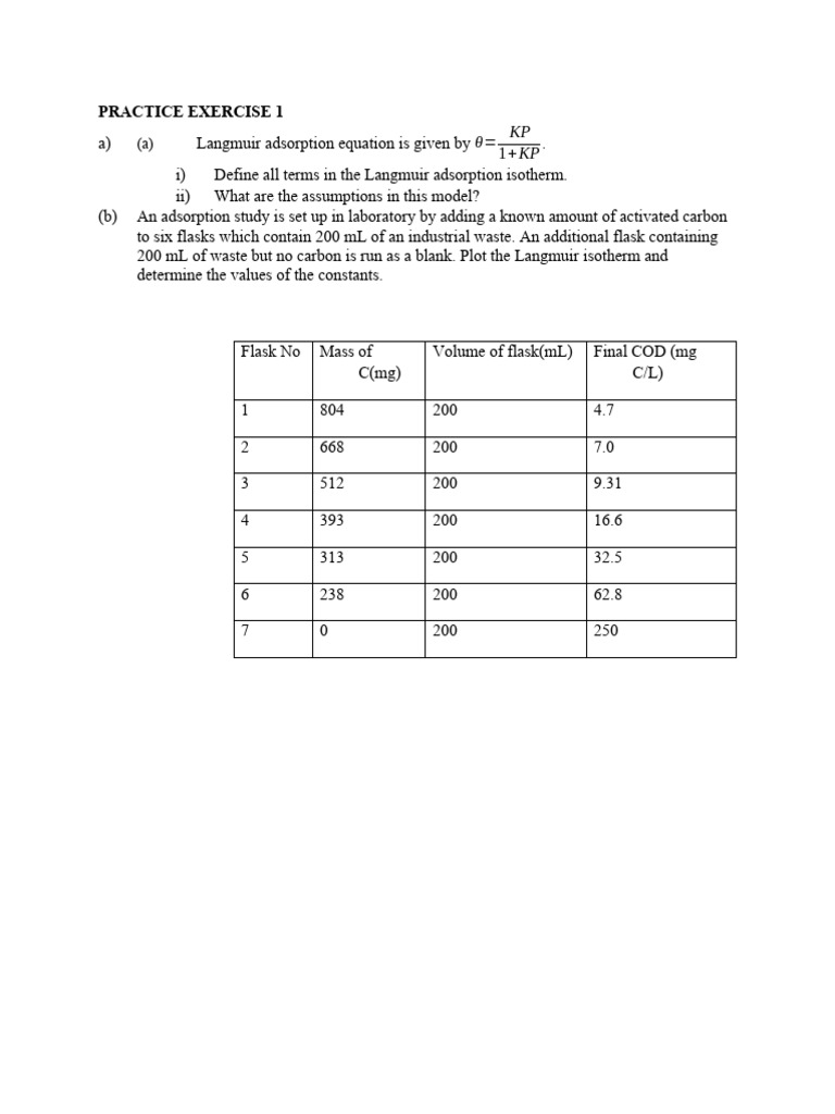 Practice Exercise 1 | PDF | Technology & Engineering