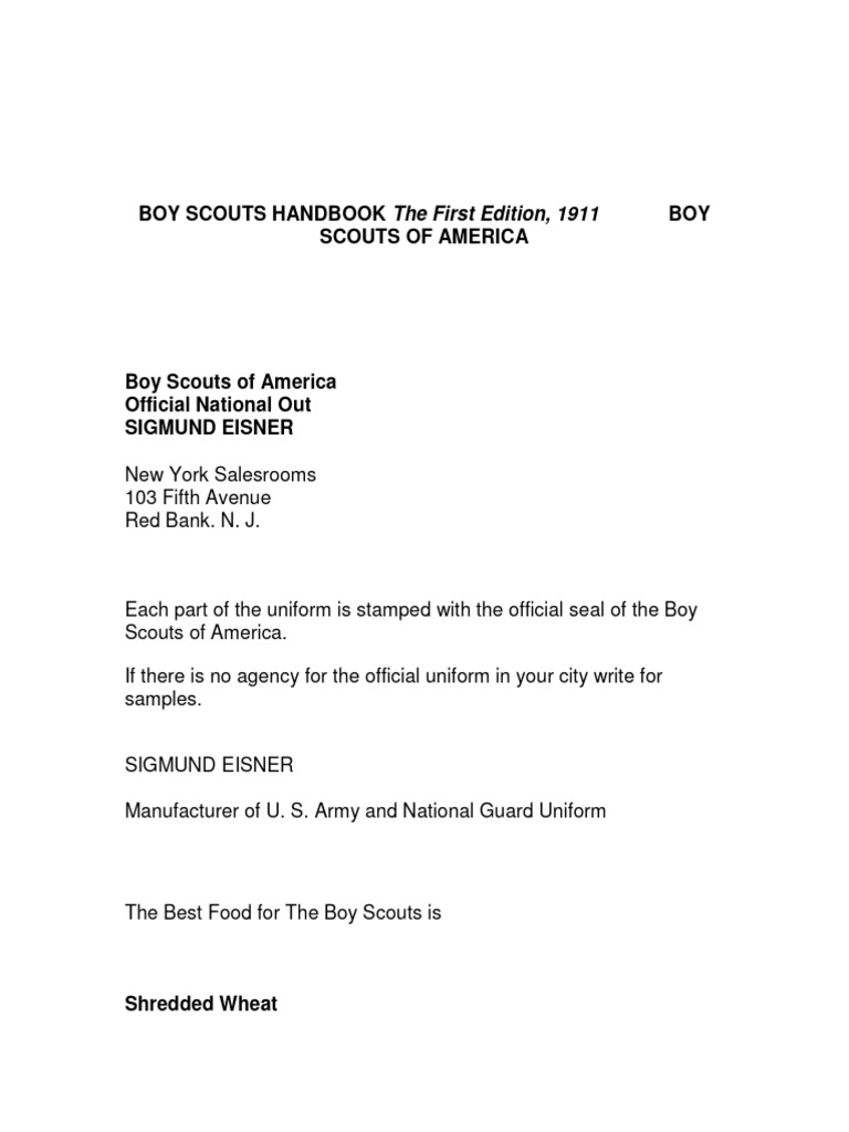 Boy Scouts Handbook | PDF | Scouting | Boy Scouts Of America
