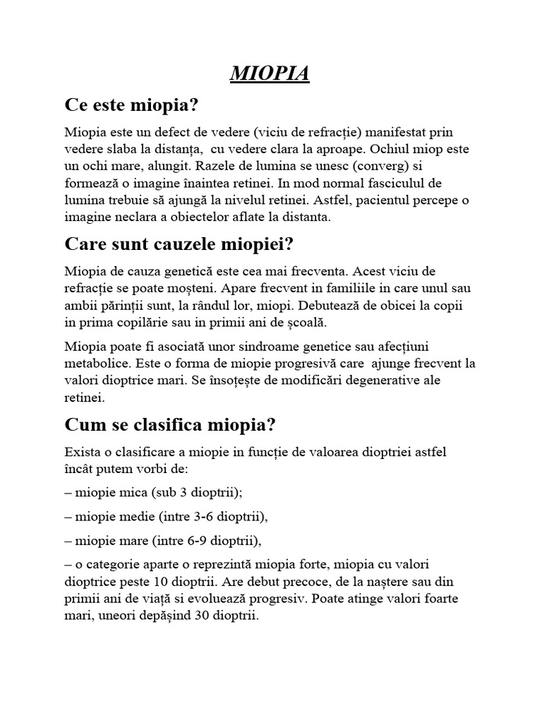 MIOPIA | PDF