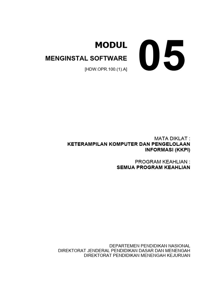 Modul 05 KKPI - Menginstalasi Software | PDF