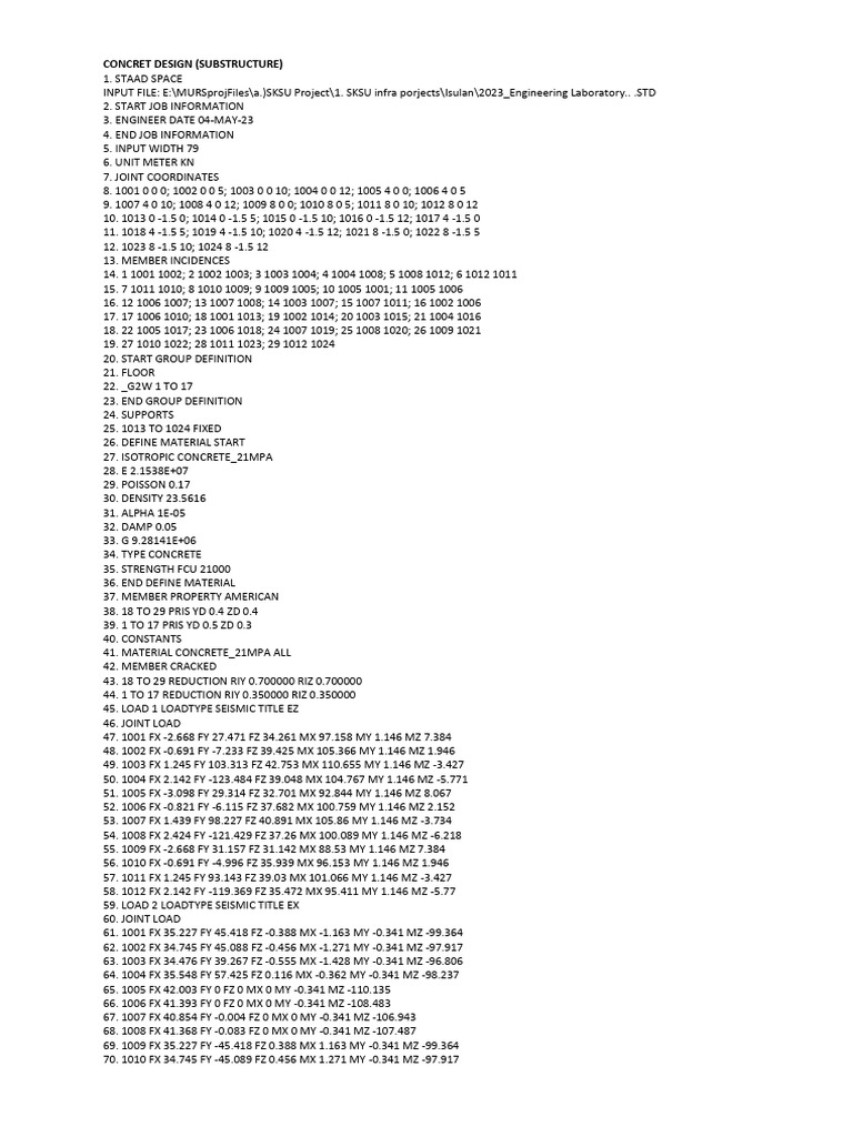 Concrete Design Compile | PDF | Beam (Structure) | Mechanics