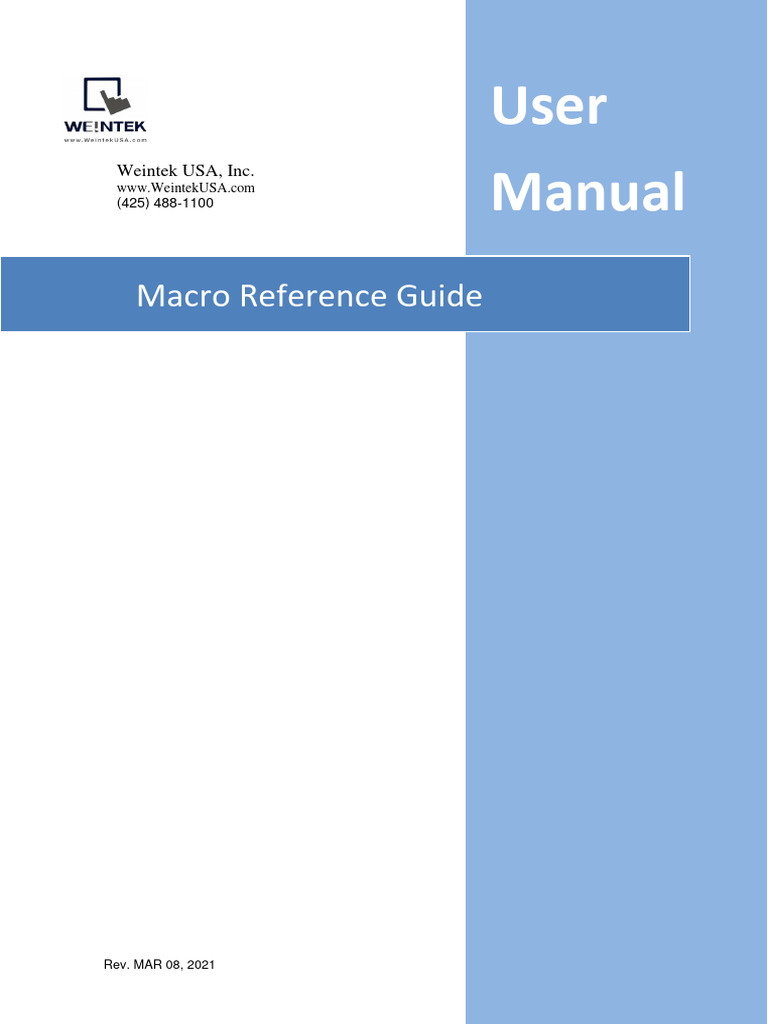 Weintek Macro Manual | PDF | Boolean Data Type | String (Computer Science)