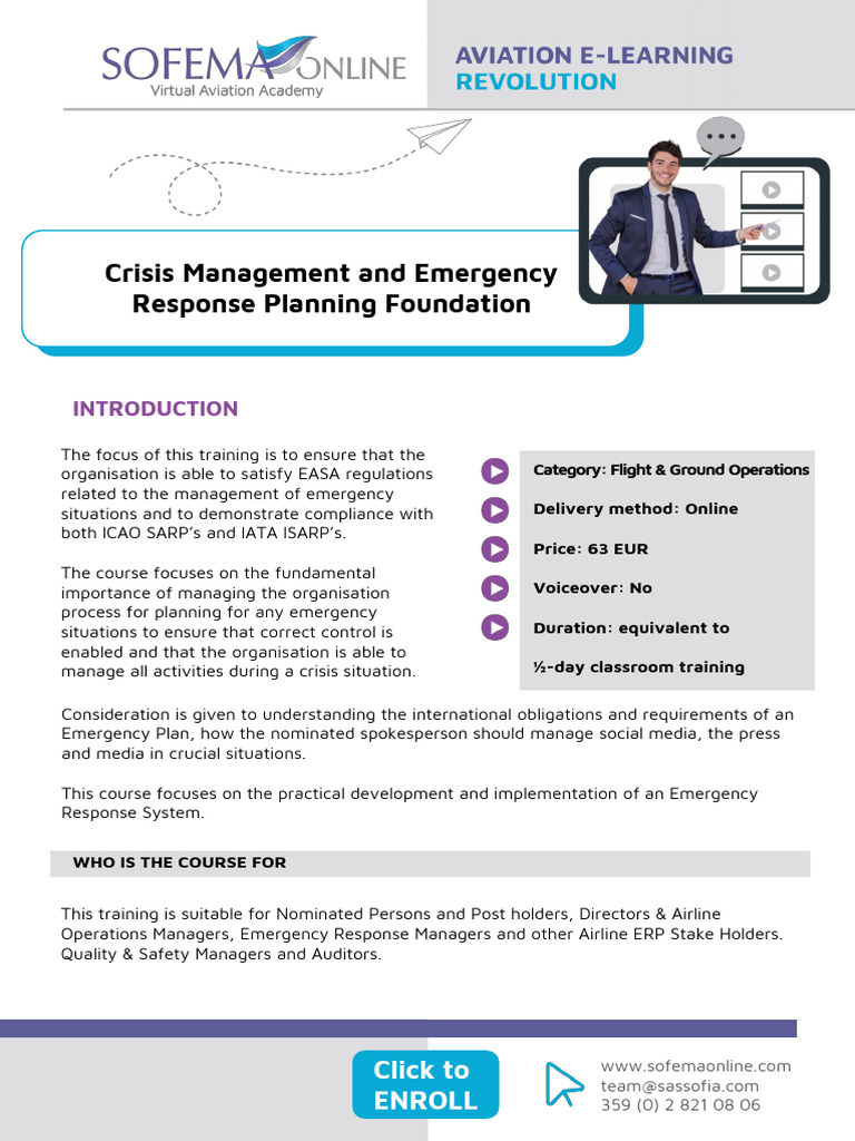 Training Alert SOL Practical Crisis Management and Emergency Responce ...