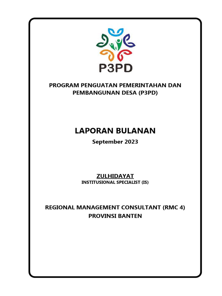 Laporan P3PD Banten September 2023 | PDF