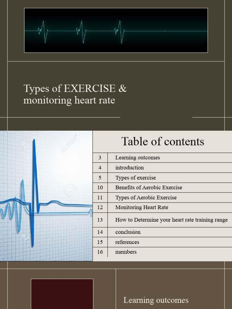 TYPES-OF-EXERCISE-AND-MONITORING-HEART-RATE | PDF