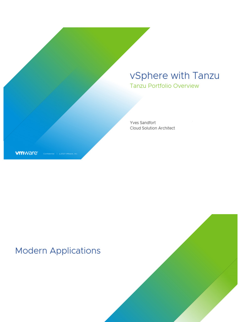 VMware Tanzu Portfolio Overview | PDF