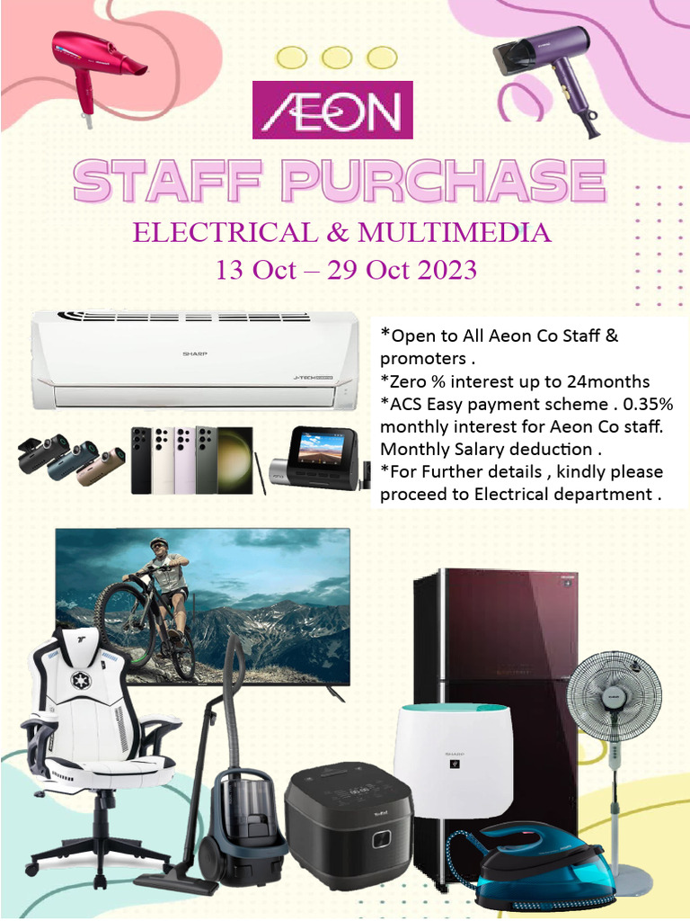 Staff Purchase Leaflet Template | PDF