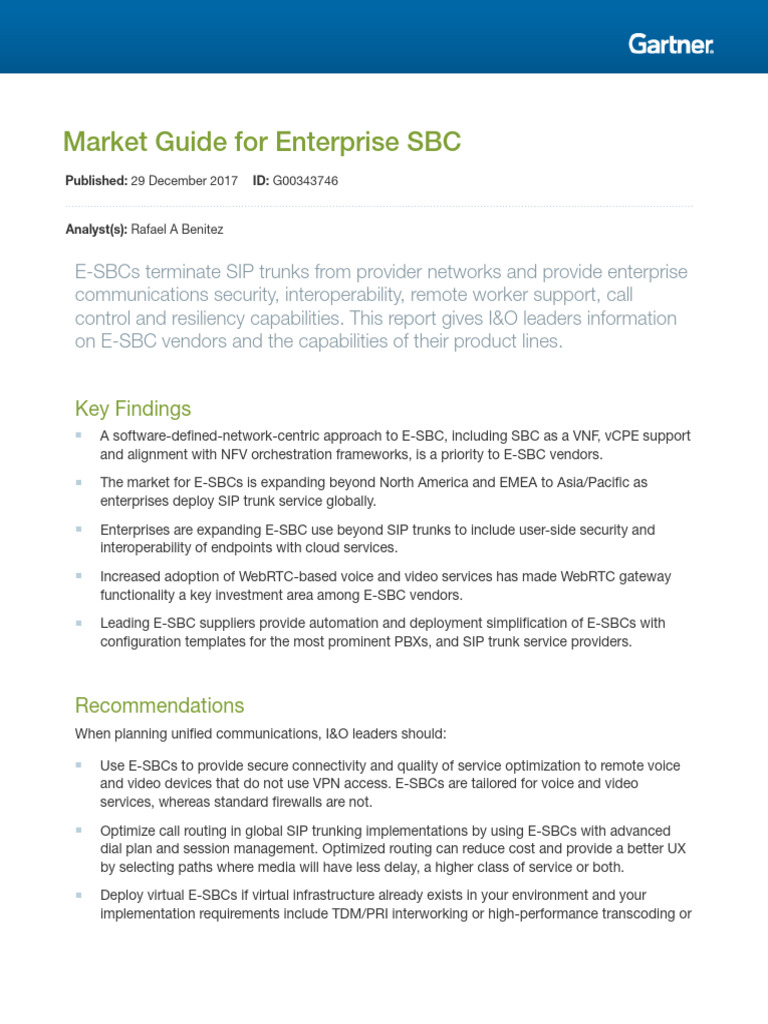 Gartner Esbc Market Guide | PDF