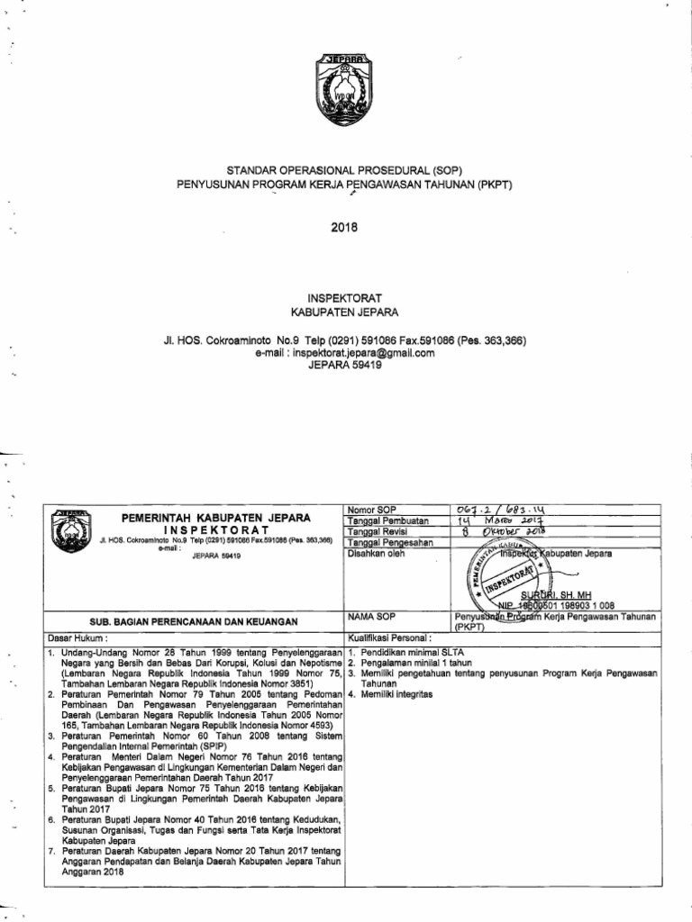 Sop PKPT | PDF