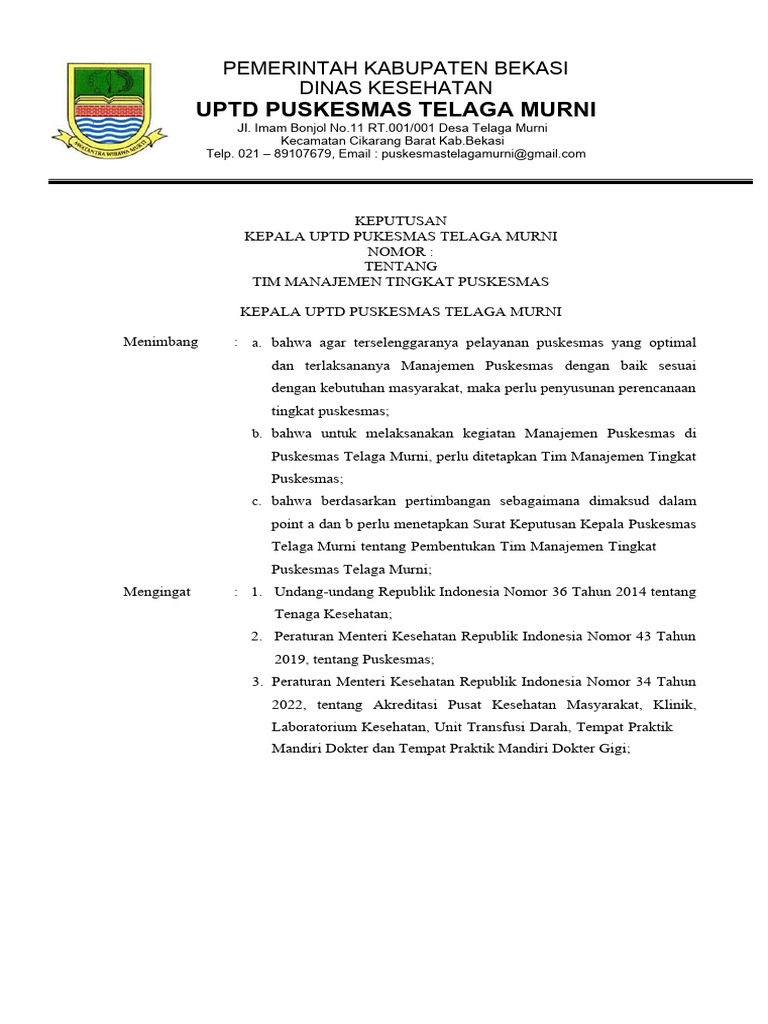 1.2.2.b SK TIM KMP | PDF