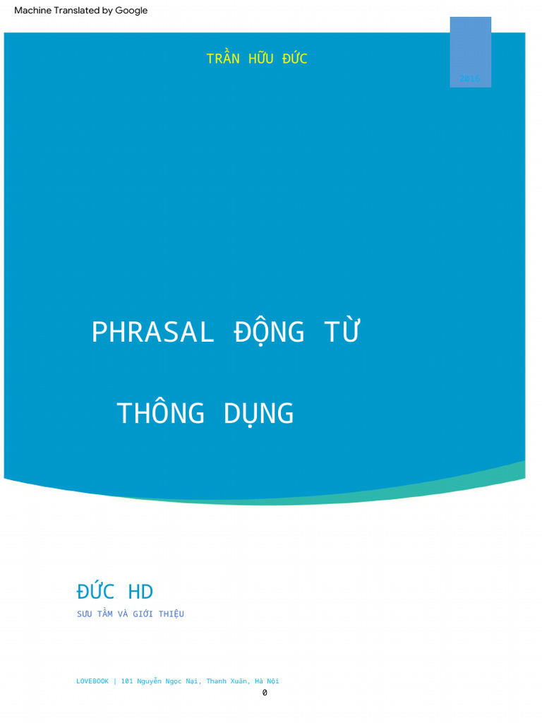 PHRASAL VERB THONG DNG PDF | PDF
