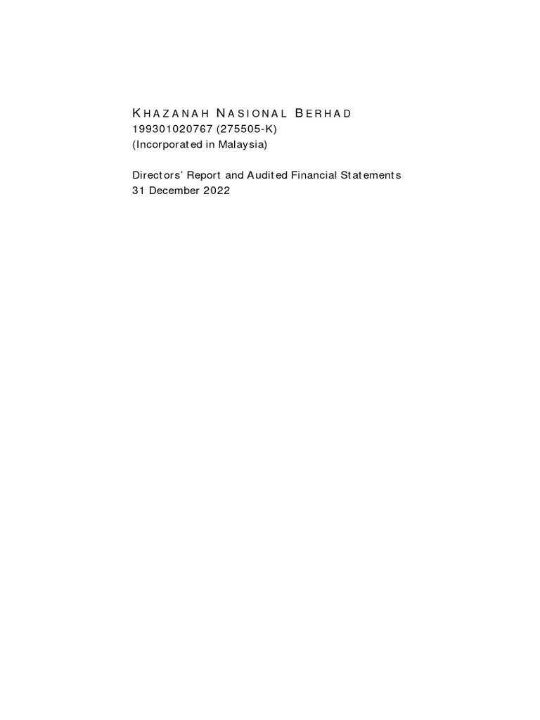 Full Financial Statements 2022 | PDF
