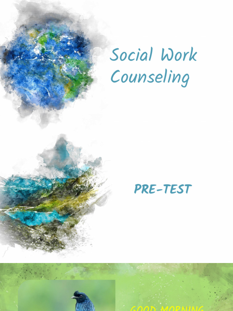 Detailed Lecture - Social Work Counseling | PDF